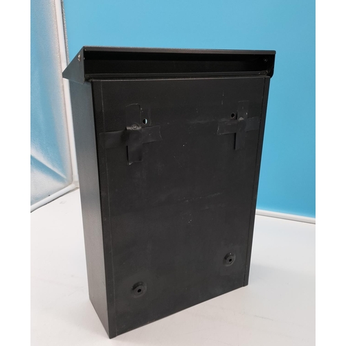 Wall Mountable Flip Lid Post Box with 2 Keys. 39cm x 26cm x 11cm.