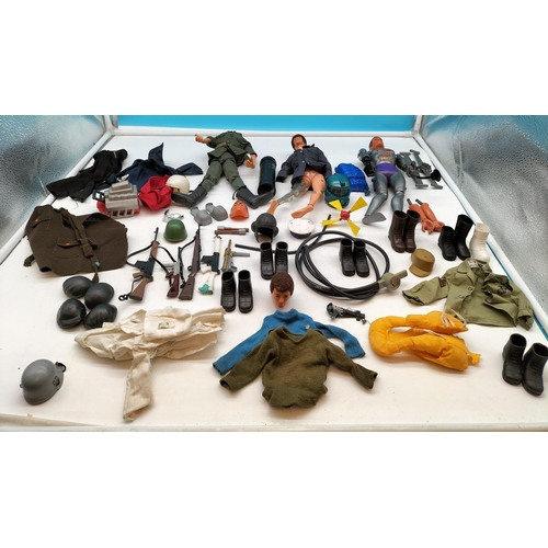 Box of Action Man Accessories, Dolls for Spares/Repairs to include ...