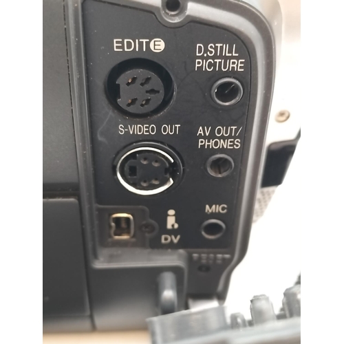 Panasonic NV-DS15 Camcorder in Case with Charger and Tapes.
