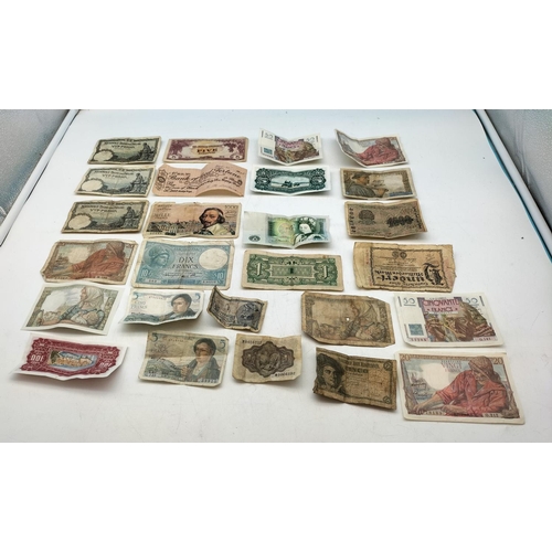Collection of World Old Bank Notes.