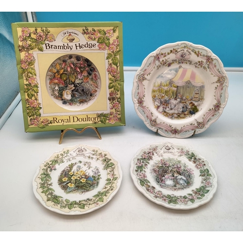 Royal Doulton Brambly Hedge Plates (4) - 16cm 'Spring' and 'Summer ...