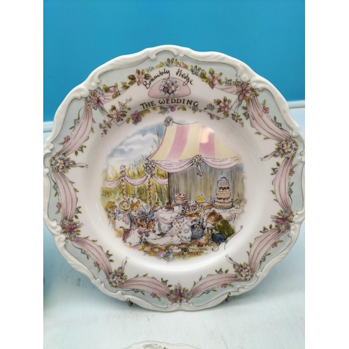 Royal Doulton Brambly Hedge Plates (4) - 16cm 'Spring' and 'Summer ...
