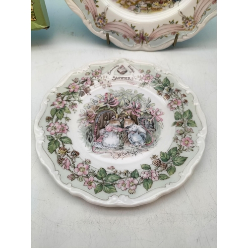 Royal Doulton Brambly Hedge Plates (4) - 16cm 'Spring' and 'Summer ...