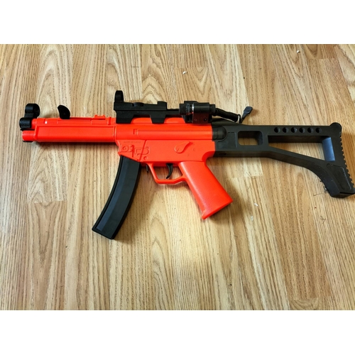 2 x BB Soft Gun Assault Rifles. One with Silencer with Charger for ...