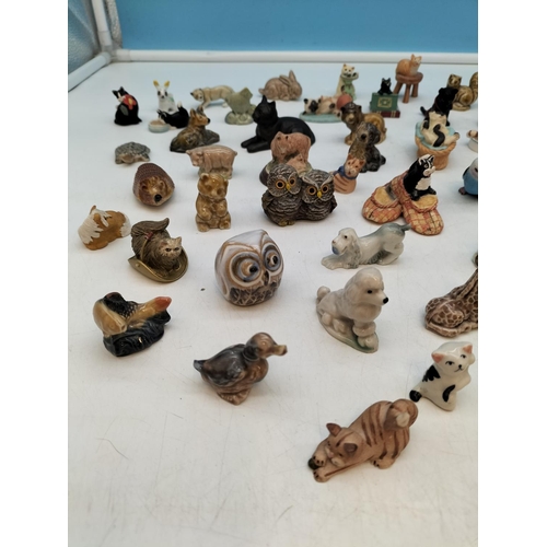 Collection of Mixed Miniature Animal Figures to include Whimsies ...