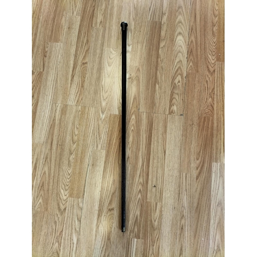 Silver Topped 90cm Walking Cane.