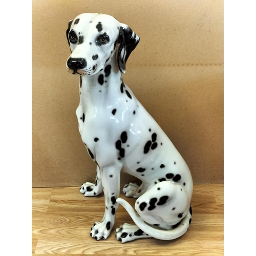 Life Size Ceramic Figure of a Dalmatian Dog. 77cm High. Unmarked ...