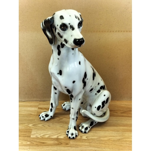 Life Size Ceramic Figure of a Dalmatian Dog. 77cm High. Unmarked ...