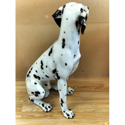 Life Size Ceramic Figure of a Dalmatian Dog. 77cm High. Unmarked ...