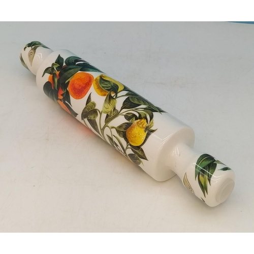Portmeirion Ceramic 'Oranges and Lemons' Rolling Pin. 35cm Long. Some ...