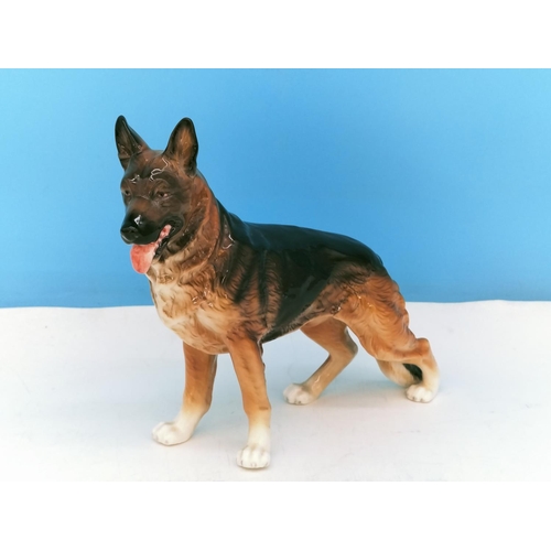 Beswick Matt German Shepherd Figure 'Ch Ulrica of Brittas' plus ...