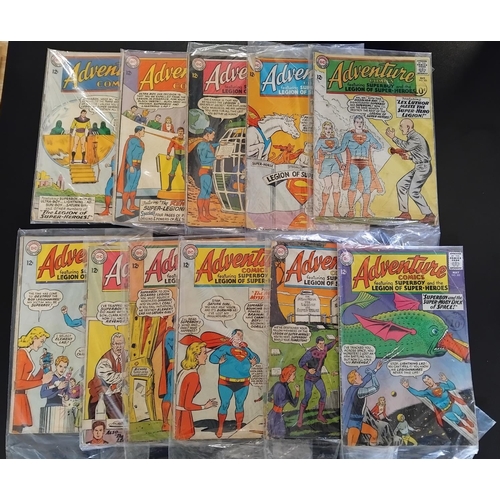 DC Comics 1963 'Adventure Comics' to include Issue Nos 314, 316, 321 ...