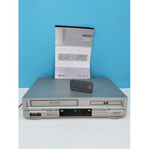 Matsui VHS and DVD Combo Unit. Model V-DVD500 with Remote and ...