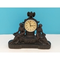 Juliana Bronze Effect Resin Mantel Clock in the Classical Style W/O ...