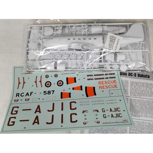 2 x Airfix Model Plane Kits to include 1:72 Scale No 05031 Douglas DC3 ...
