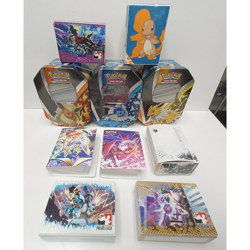 POKEMON LARGE COLLECTION OF CARDS, COLLECTORS TINS & WALLETS ...