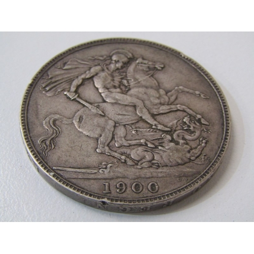 1900 Victoria silver ‘Old Veiled Head’ crown, A.R. LXIV, in higher grade,