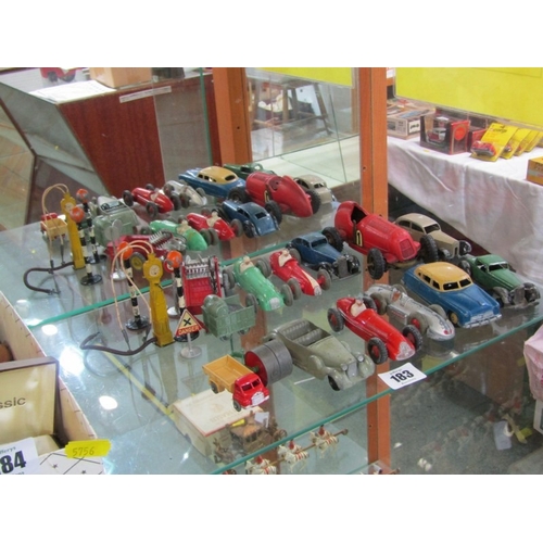 VINTAGE DINKY, collection of vintage Dinky clockwork toys; Alpha Romeo ...