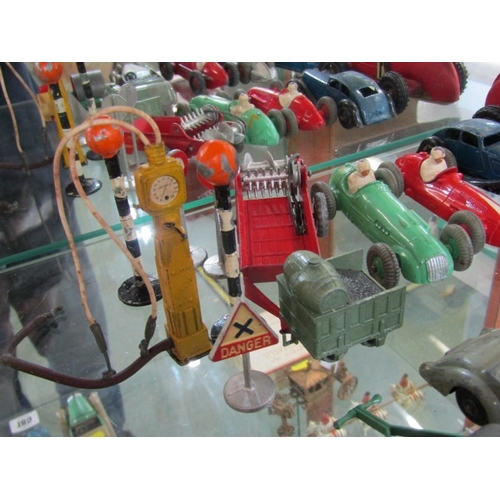 VINTAGE DINKY, collection of vintage Dinky clockwork toys; Alpha Romeo ...