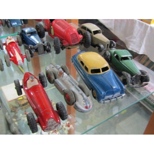 VINTAGE DINKY, collection of vintage Dinky clockwork toys; Alpha Romeo ...
