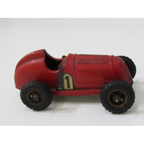 VINTAGE DINKY, collection of vintage Dinky clockwork toys; Alpha Romeo ...