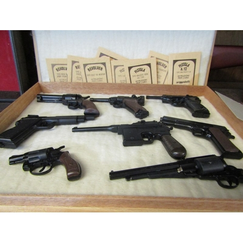 MINIATURE FIREARMS DISPLAY, a collection of miniature replica firearms ...