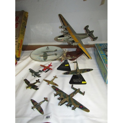 MODEL AIRCRAFT, collection of model planes; B-314 Hawker Hurricane MkII ...