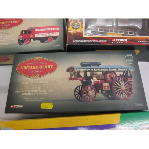 CORGI, 8 boxed Corgi vehicles, including 2 Vintage Glory of Steam ...