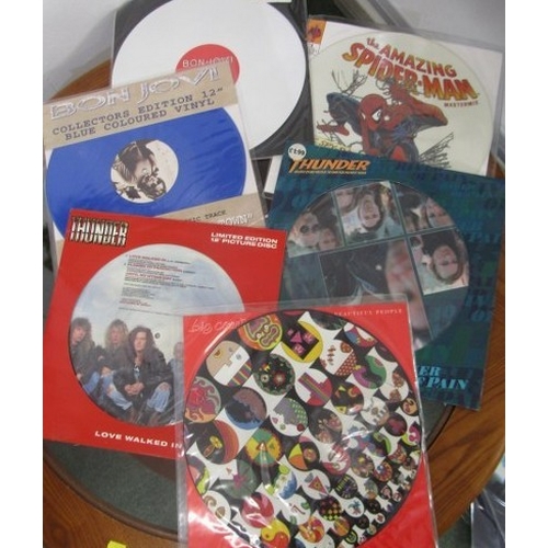 ASSORTED VINYL RECORDS , 27 LPs and picture discs including various ...