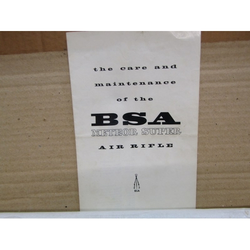 AIR RIFLE, vintage boxed BSA Mitre super air rifle, telescopic sight ...