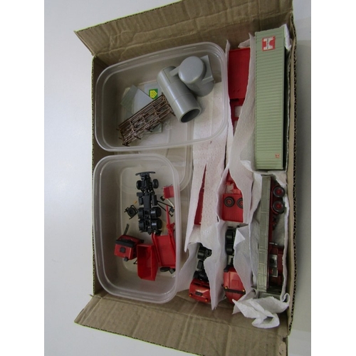 KIBRI HO MODELS, shelf of various Kibri HO construction vehicles ...