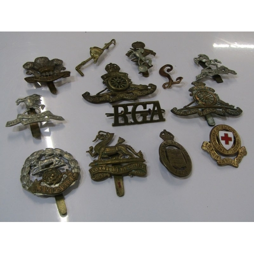 MILITARY CAP BADGES, 6 assorted cap badges, together with assorted ...