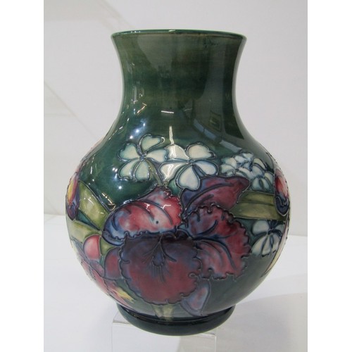MOORCROFT VASE, an early 20th Century Moorcroft "Hibiscus" vase ...