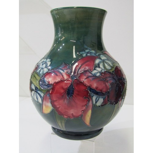 MOORCROFT VASE, an early 20th Century Moorcroft "Hibiscus" vase ...