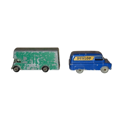 Two Dinky Toys Commercial Vans, by Lesney, England, c.1954–1958. Dinky ...