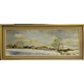 Michael Barnfather Snow at Dethick, Nr Matlock signed, oil on canvas ...