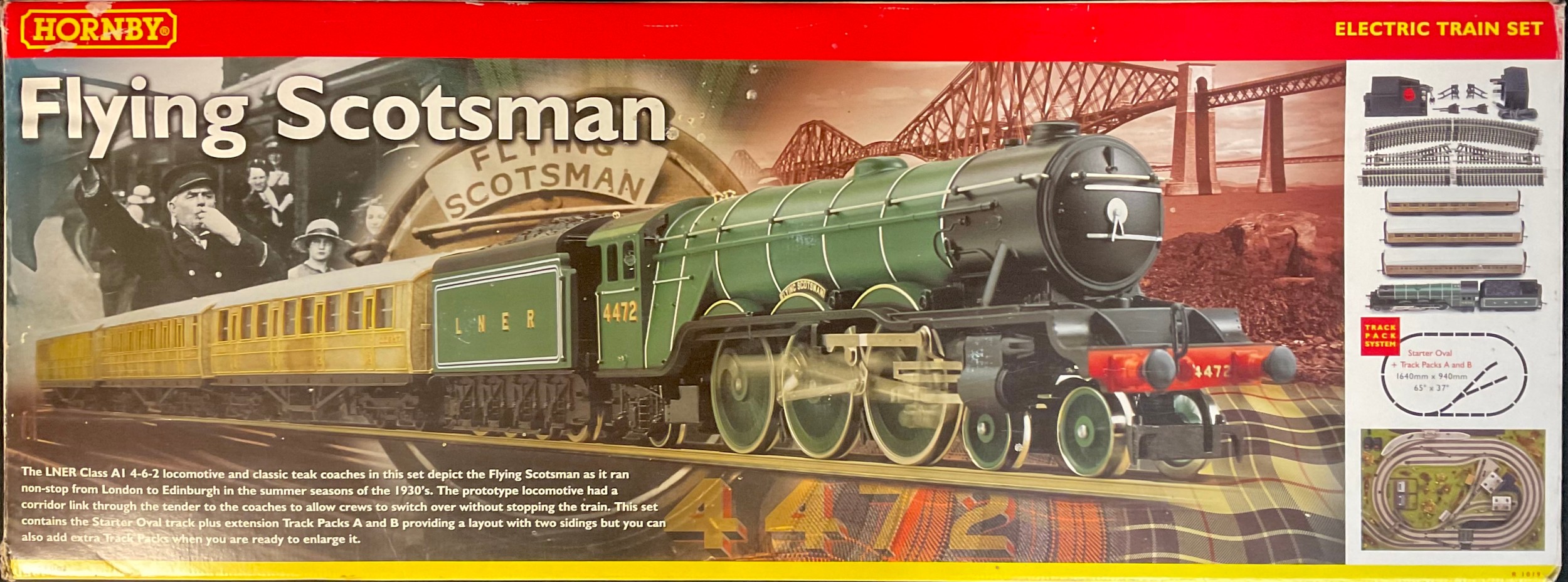 Hornby OO Gauge R1019 Flying Scotsman electric train set, bo... - auctions & price archive