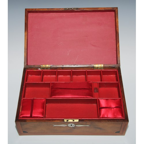 Maritime Folk Art - a 19th century mahogany and marquetry rectangular ...