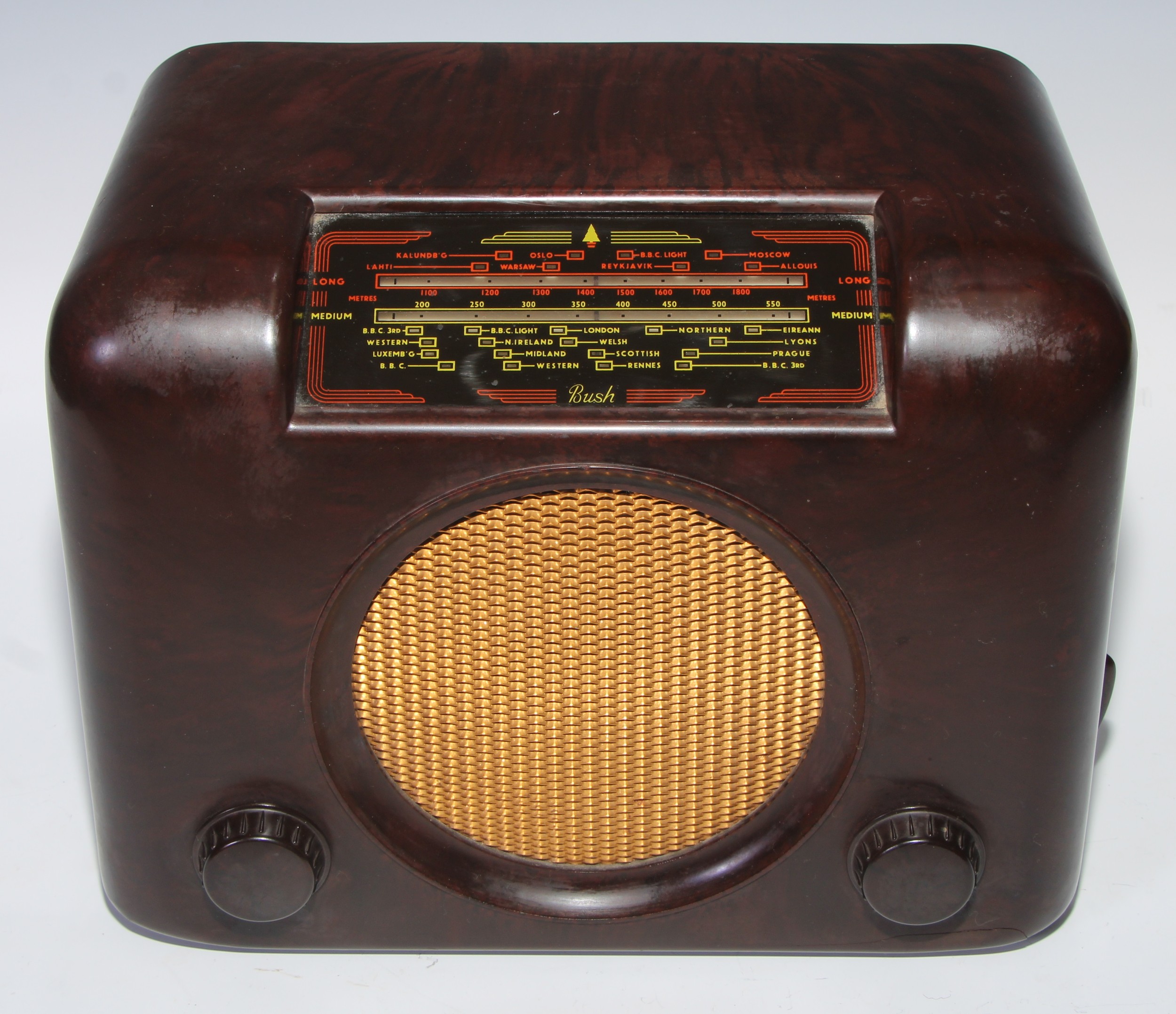 A mid-20th century Bush Bakelite valve - auctions & price archive