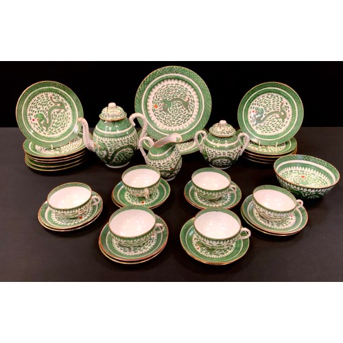 An extensive Chinese tea service, comprising teapot and cover, two ...