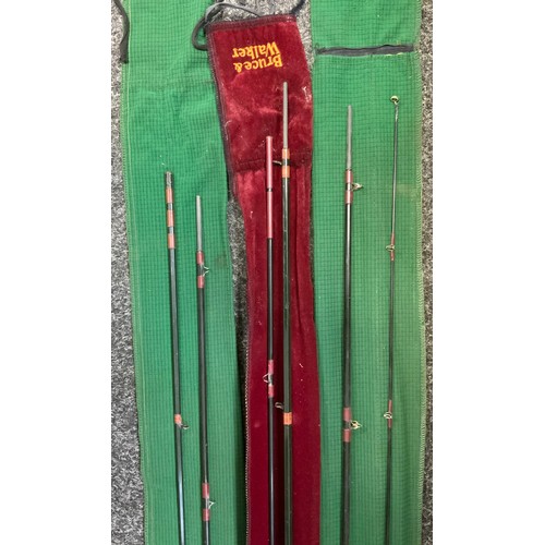 A Bruce & Walker Hexagraph two piece fly fishing rod, 9-6/7, approx ...