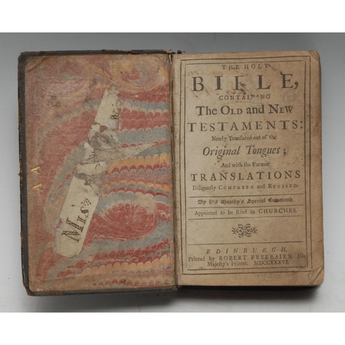 Scottish Sombre Herringbone Binding - The Holy Bible [...], Edinburgh ...