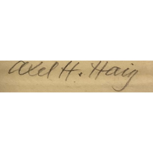 Axel H Haig, Notre Dame, engraving, signed in pencil to margin, dated ...