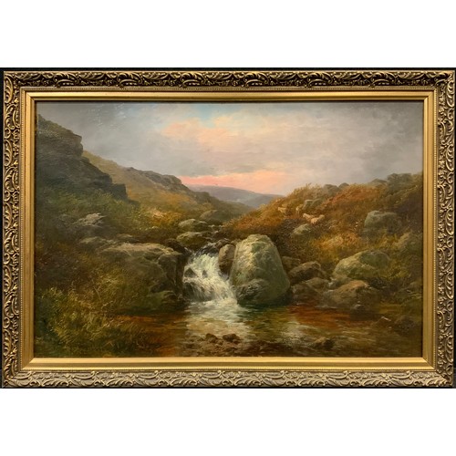 George Henry Jenkins (1843-1914) Moorland Stream, oil on canvas, 34cm x ...