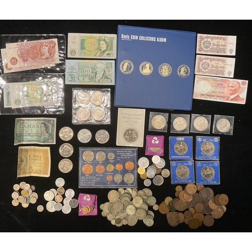 Coins - GB, 1920-1946 silver coins, 420g; other British and world base ...
