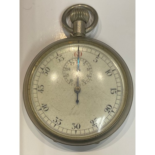 A World War II Air Ministry military stopwatch, marked A.M 6B/117 3679/42