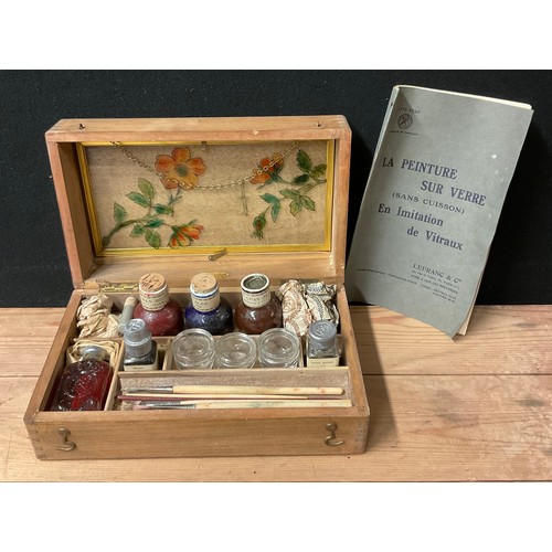 An early 20th century French artist's paint box, by Lefranc & Cie ...