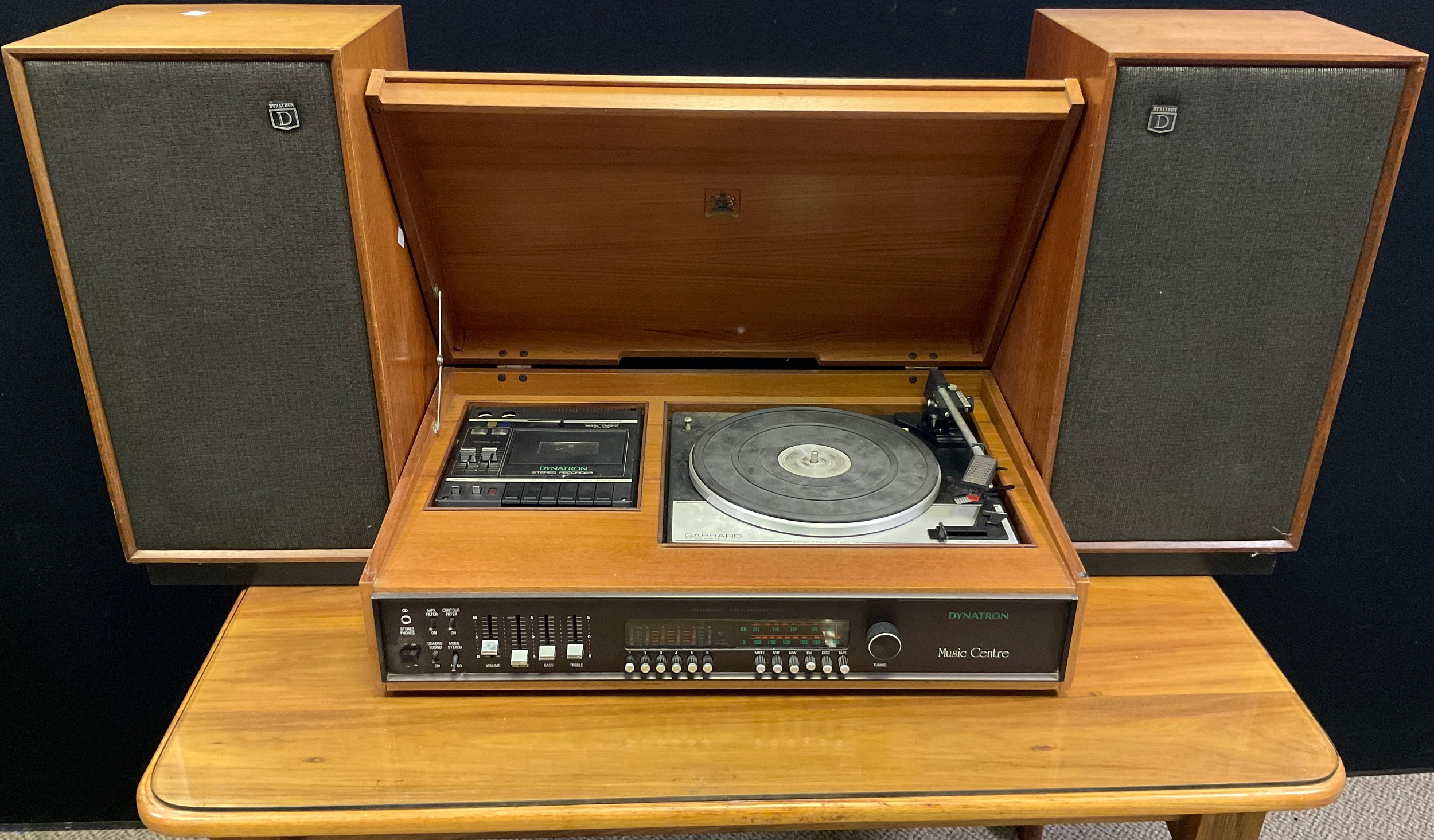 A Vintage Garrard SP25 MK IV turntable, and Dynatron stereo recorder ...