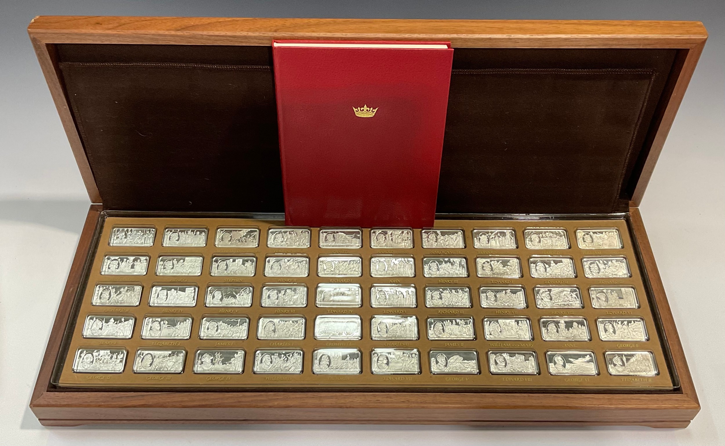 An Elizabeth II silver set of commemorative ingots, 1000 Years of ...