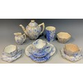 A Wileman and Company 'Jungle' pattern, no.4128, tea service for two ...